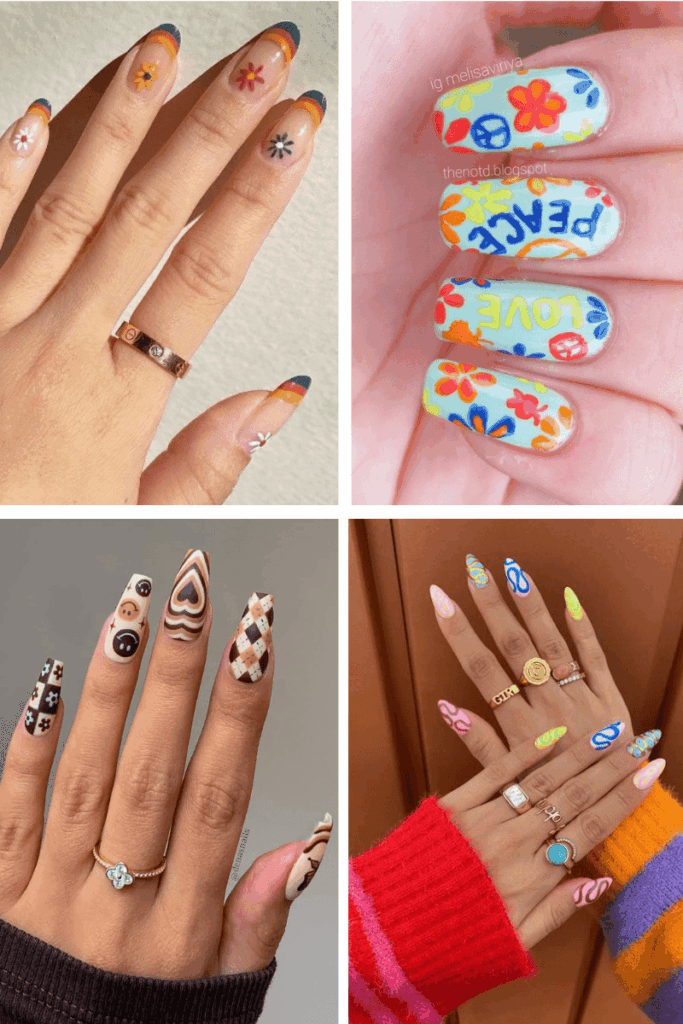 39 Ideas for Retro 70s Inspired Nails - It's a Southern Life Ya'll